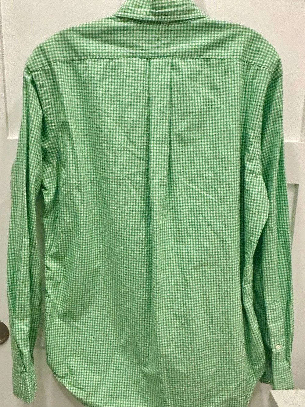 Ralph Lauren | Shirts | Ralph Lauren Green Gingham Buttondown Shirt ...